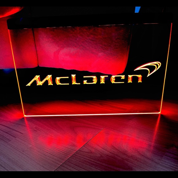 Other | Mclaren Led Neon Red Light Sign 8x12 | Poshmark